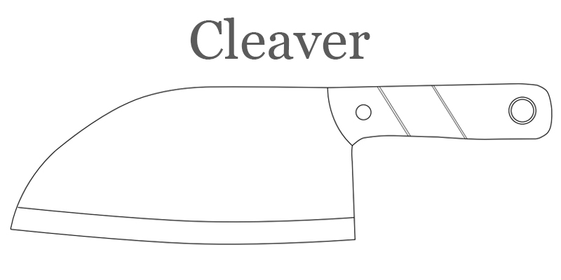 Printable Meat Cleaver Template