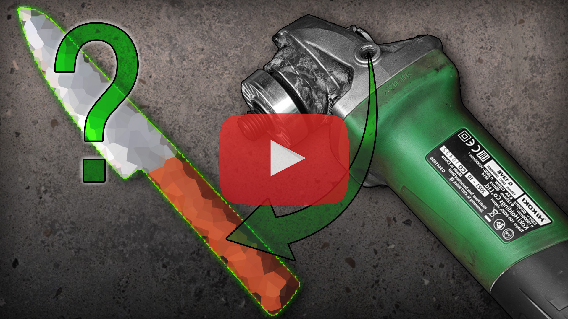 Angle Grinder Only Knife – Black Beard Projects